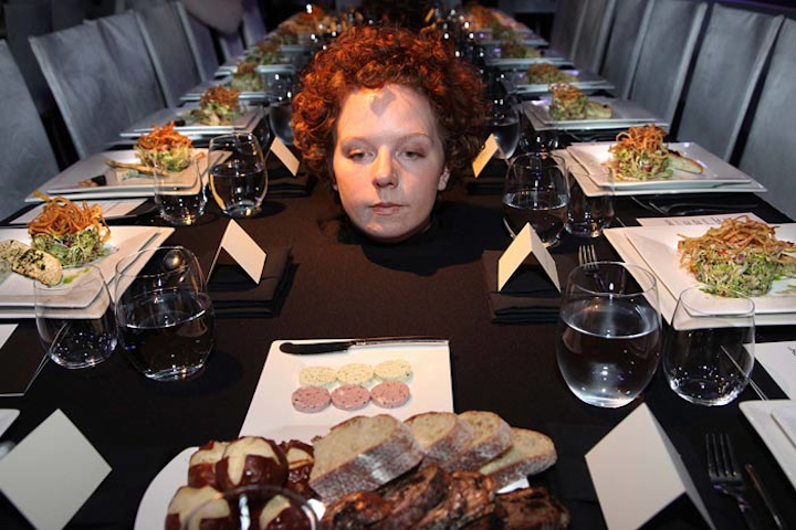 At MOCA Gala, Artist Marina Abramovic Has Live Centerpieces Stare Down ...