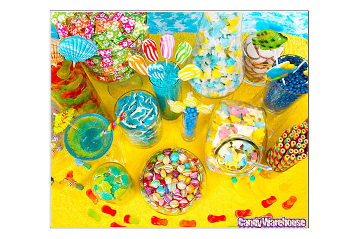 Beach Themed Candy Buffet Bizbash